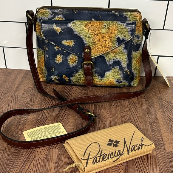 Patricia Nash | Bags | Nwt Patricia Nash Greek Map Print Leather ...